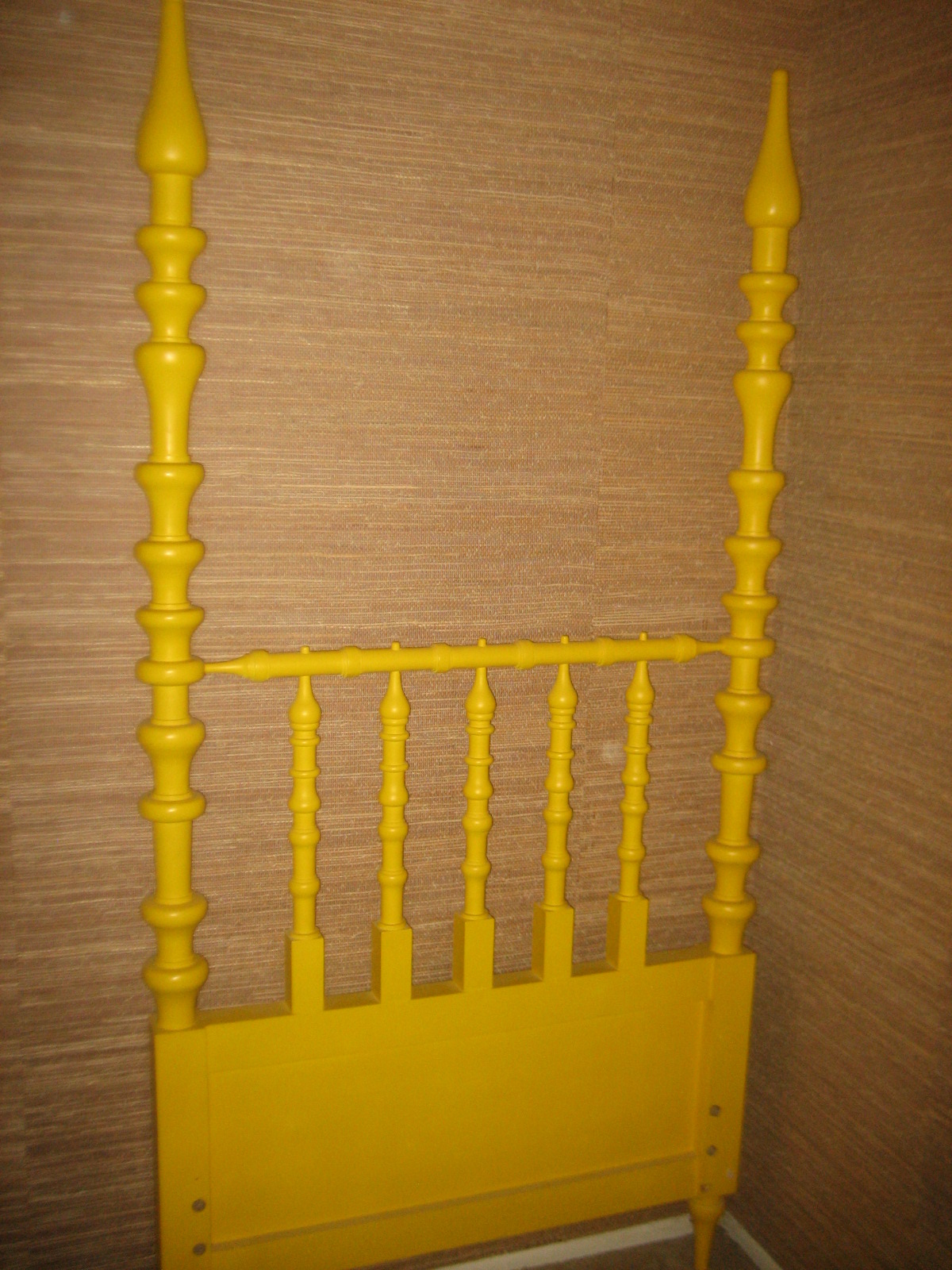 Nicole Wood Interiors: Vintage YELLOW "Spindle" Twin Headboards!!!! $480
