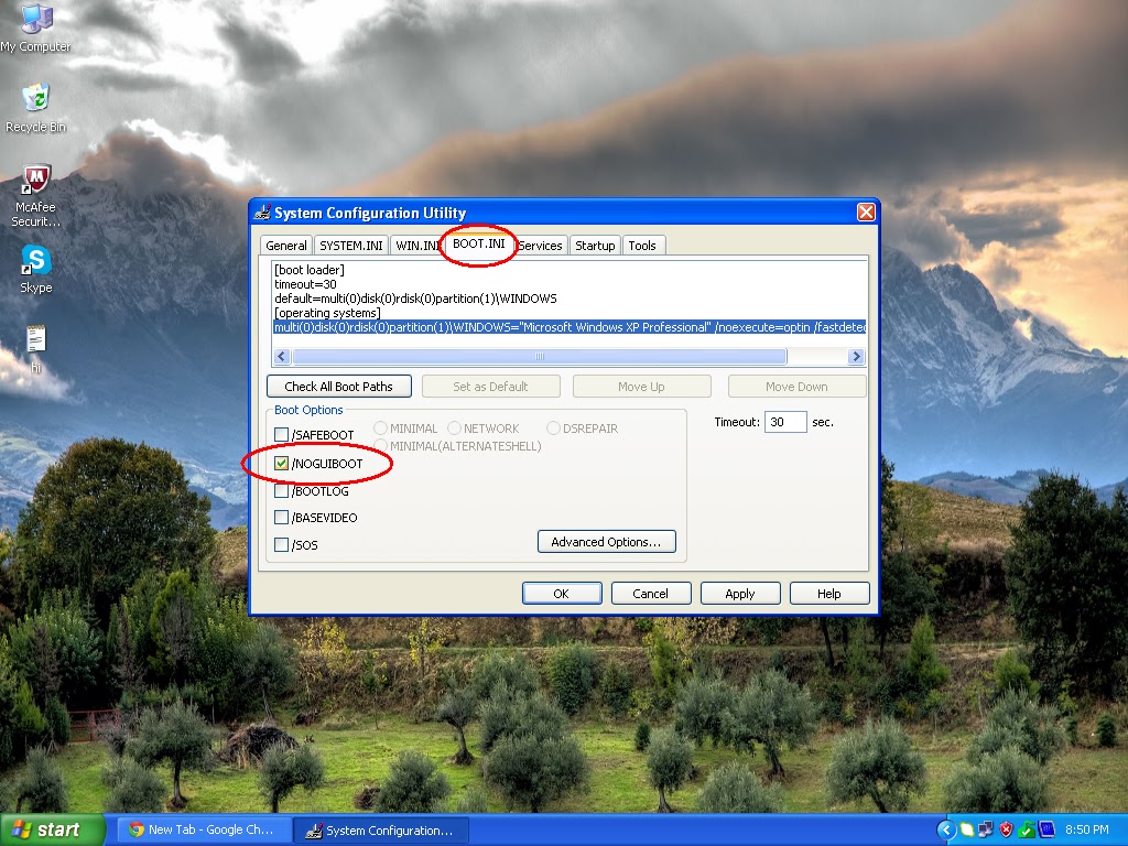 Tips and Tricks : How to disable your window splash screen xp,vista,win7