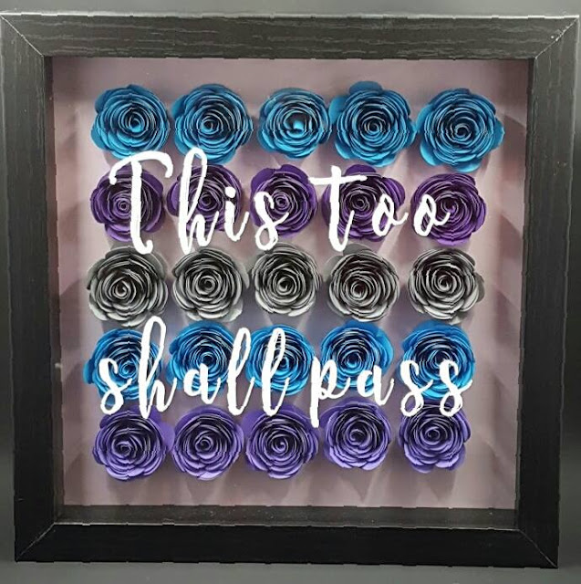 Create By Kara: Shadow Box Rolled Flowers