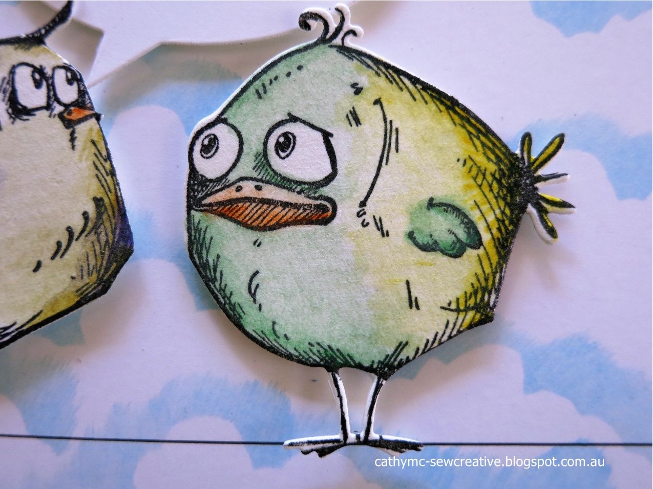 Sew Creative: Crazy Birds Watercolour Tutorial