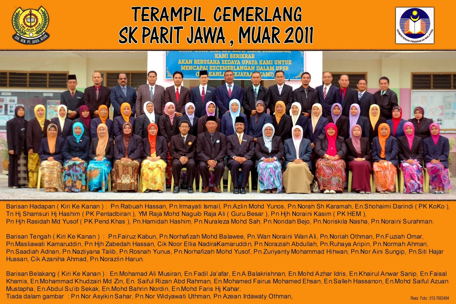 SEKOLAH KEBANGSAAN PARIT JAWA: Guru-guru SK Parit Jawa, Muar ....2011 ...