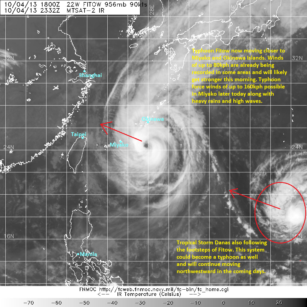 Typhoon Fitow (Quedan) Update #9 | Panahon Ngayon
