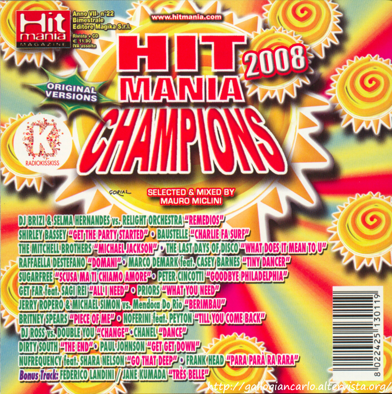 AAVV – CD – Hit Mania 2008 Champions – – Fotografie ed altro
