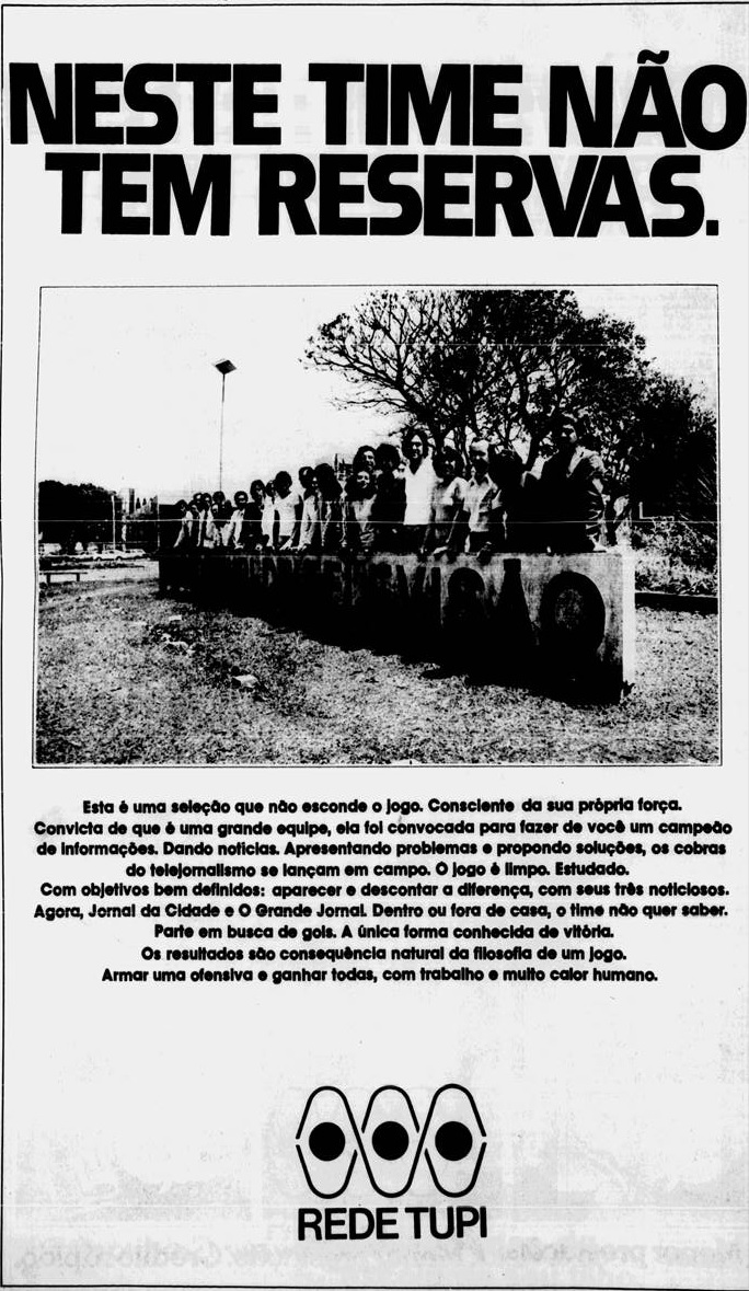 As parcerias que fizeram a história da TV Brasília - Rede Tupi (de 1960 ...