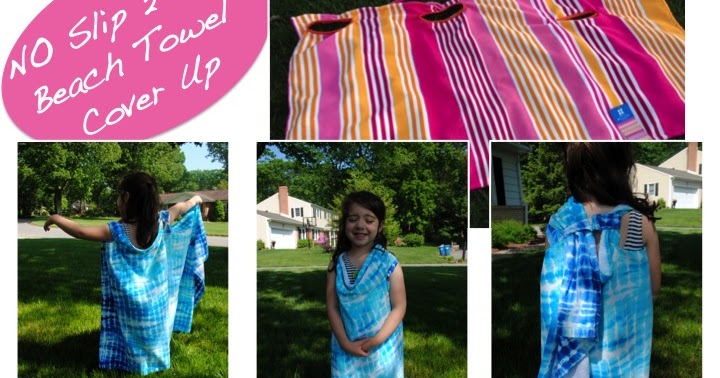 Two It Yourself: DIY Bathing Suit Cover Up for Girls (from a beach towel)