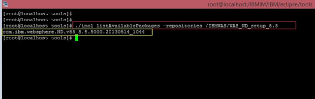 MiddlewareBox: WebSphere® Application Server (WAS ) installation using command line.
