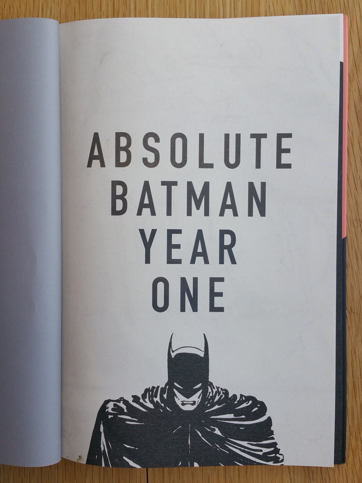 my absolute collection: Batman Year One Absolute Edition