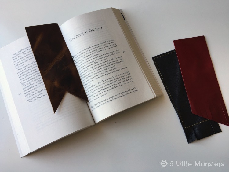 5 Little Monsters: Kids Crafts- Leather Bookmarks