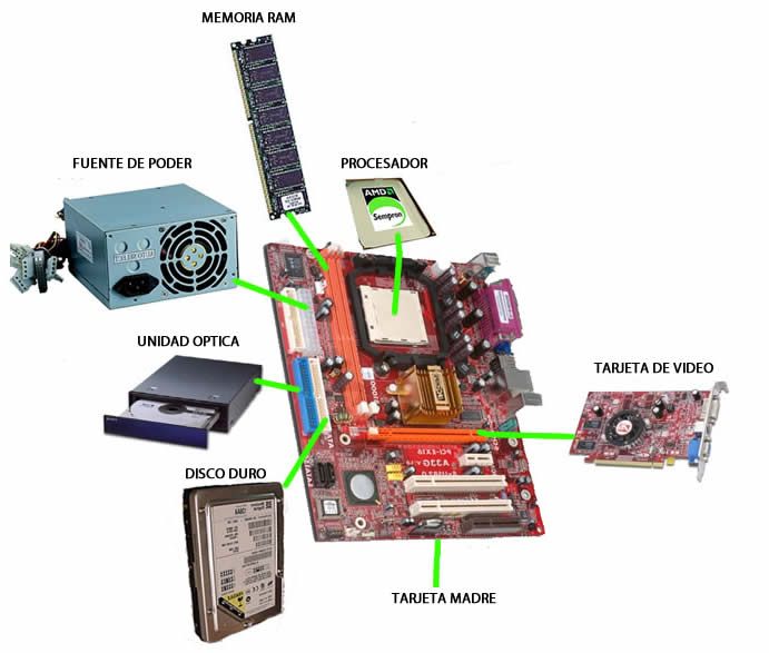 grado once: IDENTIFICACION PARTES DE LA CPU