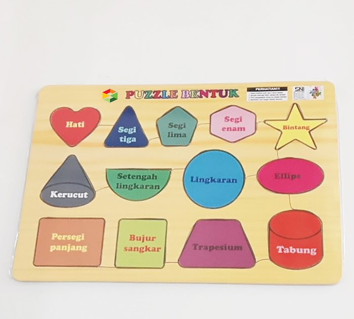 Puzzle Bentuk Geometri - SEBUTIK EDUTOYS
