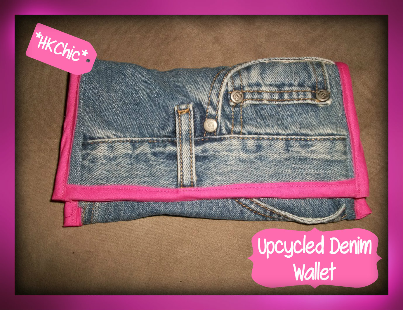 HongKongChic: Upcycled Denim Wallets