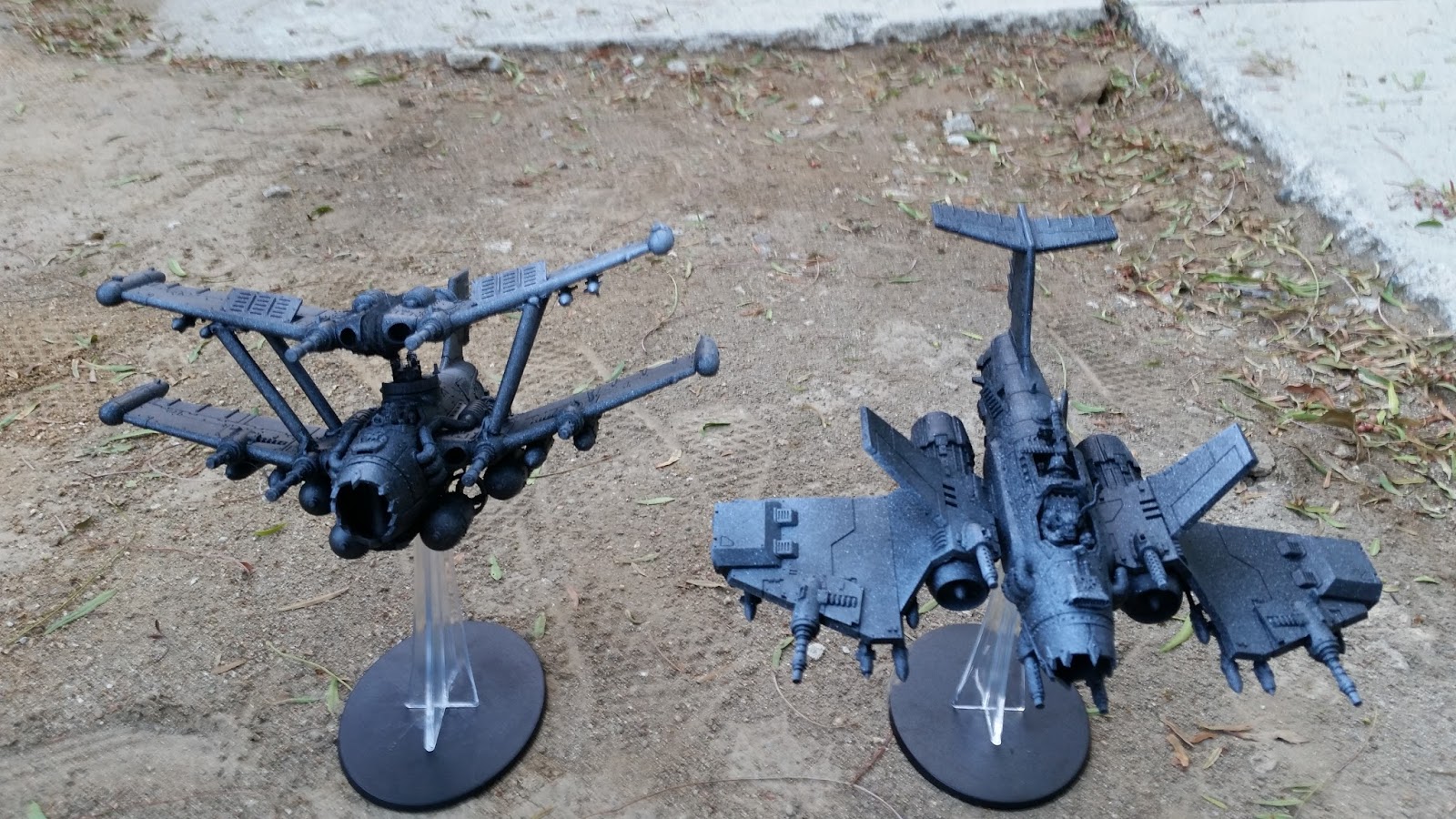Ork Fighter and Biplane Construction & Priming (40k)