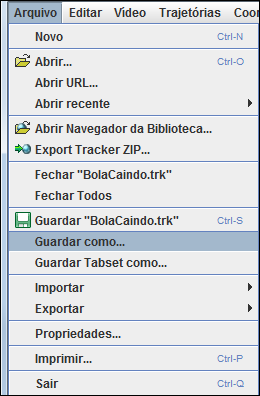 Software Tracker no Ensino da Física: Como selecionar a parte que será ...