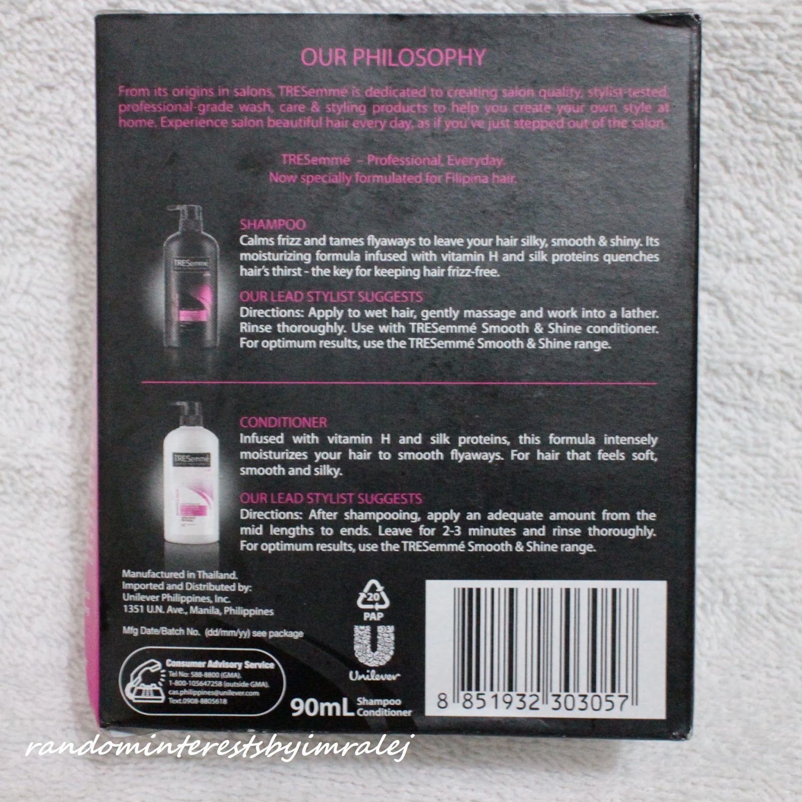 RIbI: TRESemme Shampoo & Conditioner Trial Pack