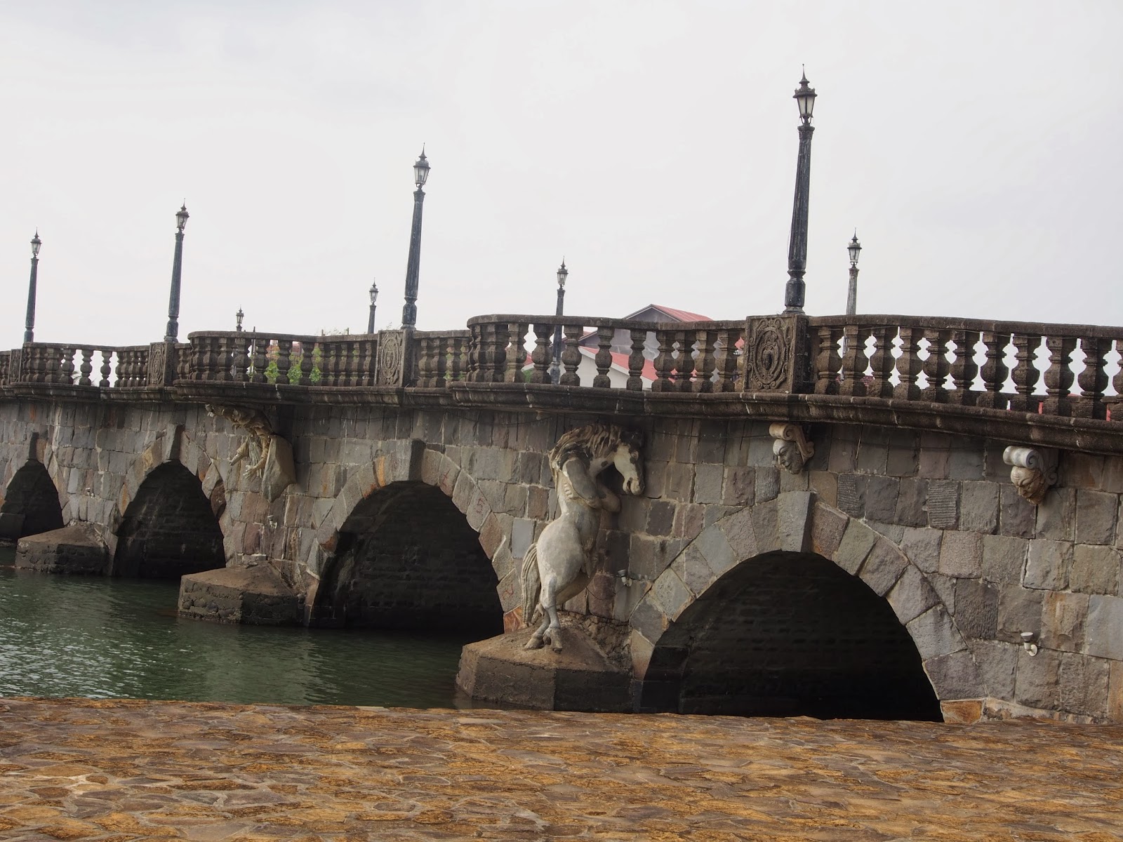Splash of Yellow: Old houses at Las Casas Filipinas de Acuzar in Bataan
