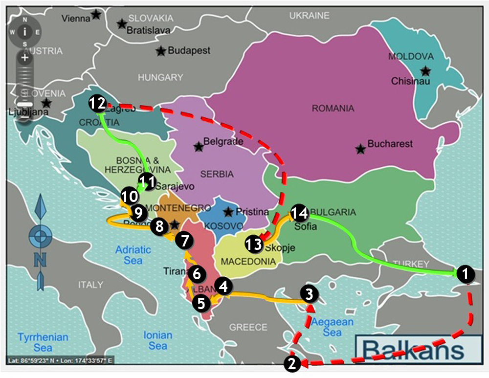 Basil Hibiscus: Balkan Itinerary