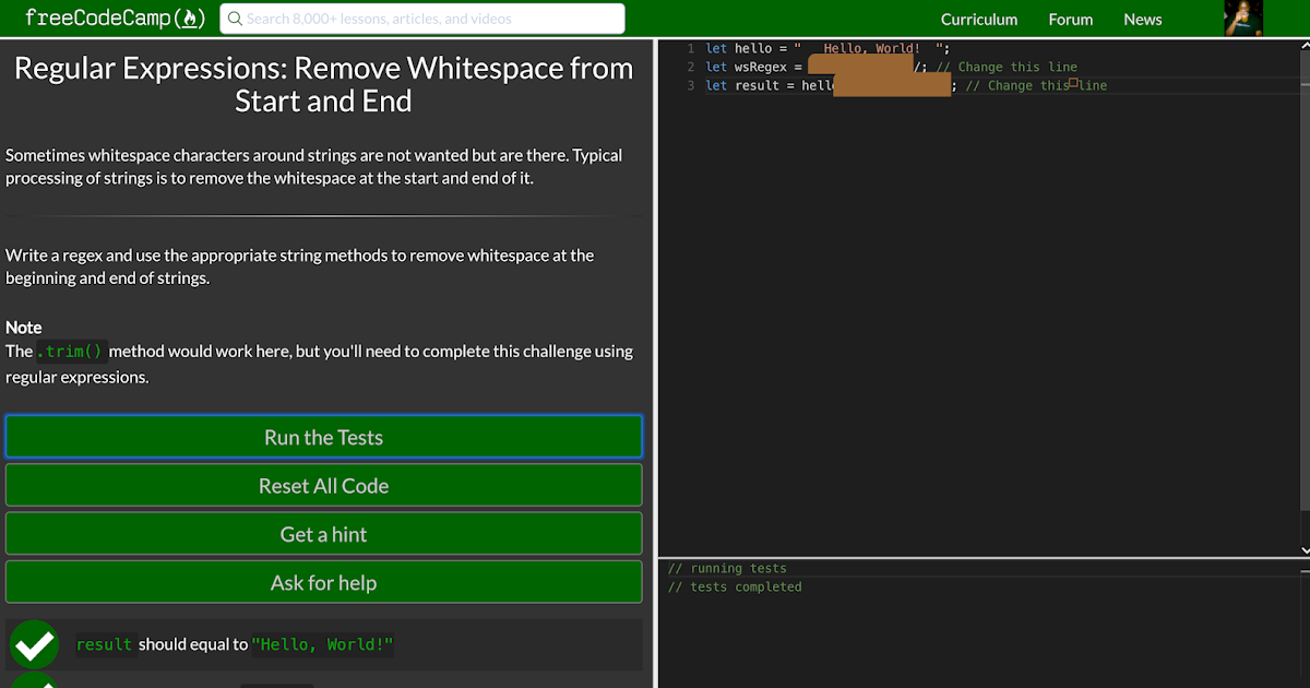 Just A Few Things Regular Expressions Remove Whitespace From Start just-a-few-things-regular-expressions-remove-whitespace-from-start