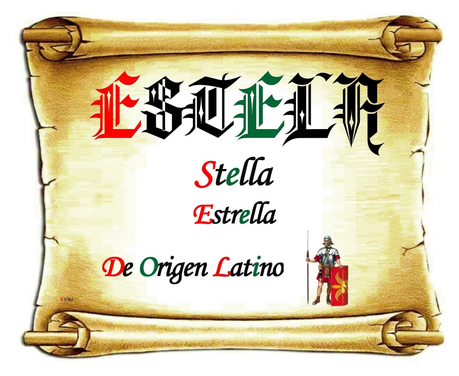 El origen de los nombres: Estela
