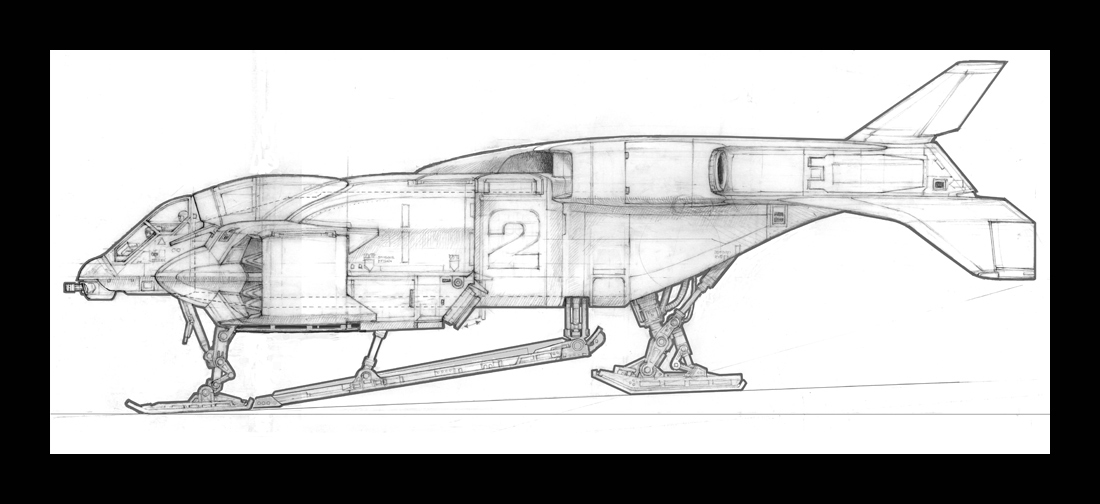 Desktopsimmer's 3D Models: Pre-Production version of the Dropship