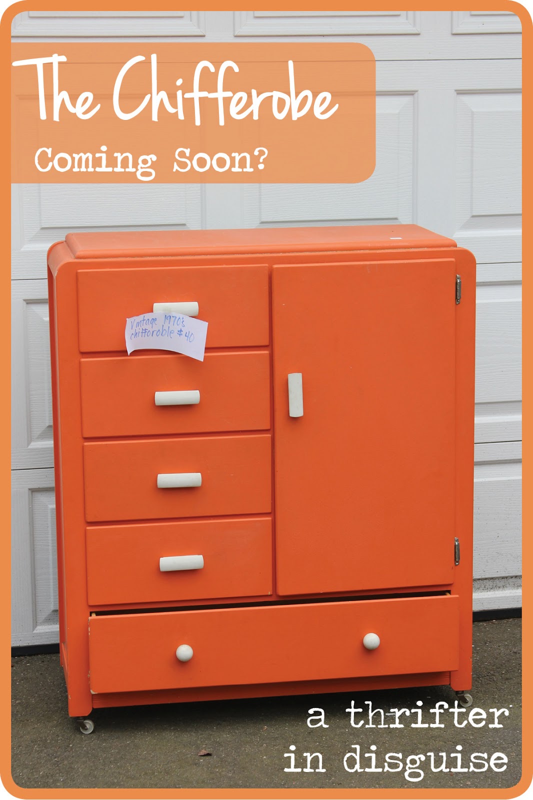 A Thrifter in Disguise: Vintage Chifferobe DIY Part I