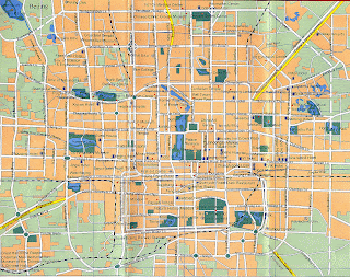 Map of Beijing, China