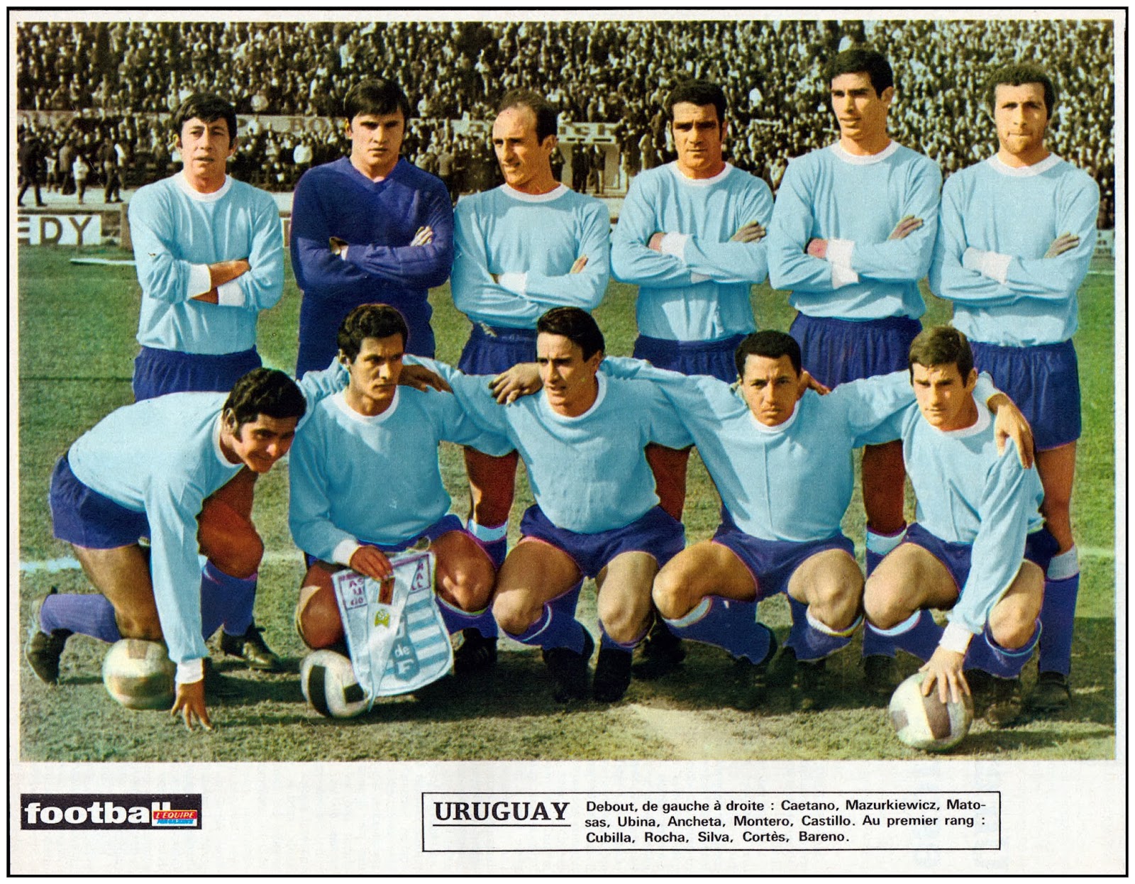 Partidos de la Roja: [10/08/1969] Uruguay-Chile | 2:0