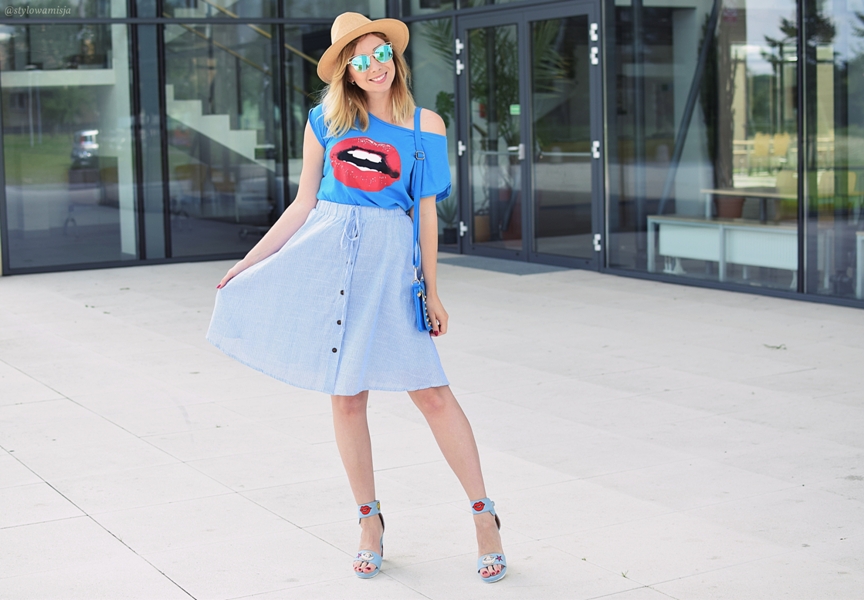 Stylowa Misja: SANDAŁY Z NASZYWKAMI | TOTAL BLUE LOOK