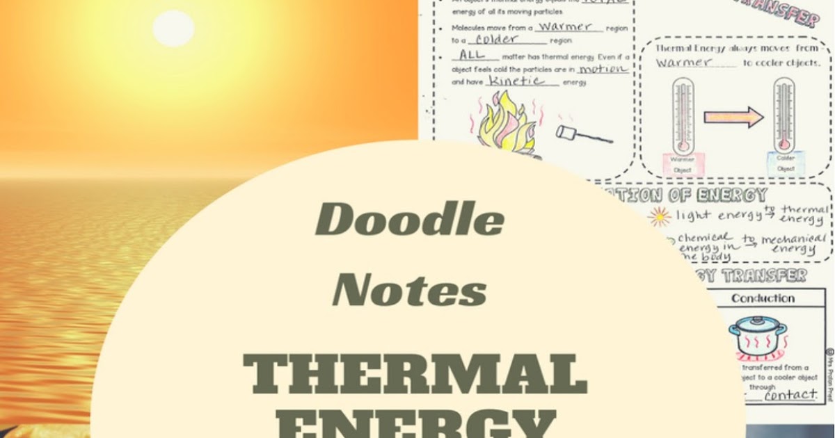 Thermal Energy Transfer Doodle Notes (NGSS MS-PS3-4) | Polka Dots and ...