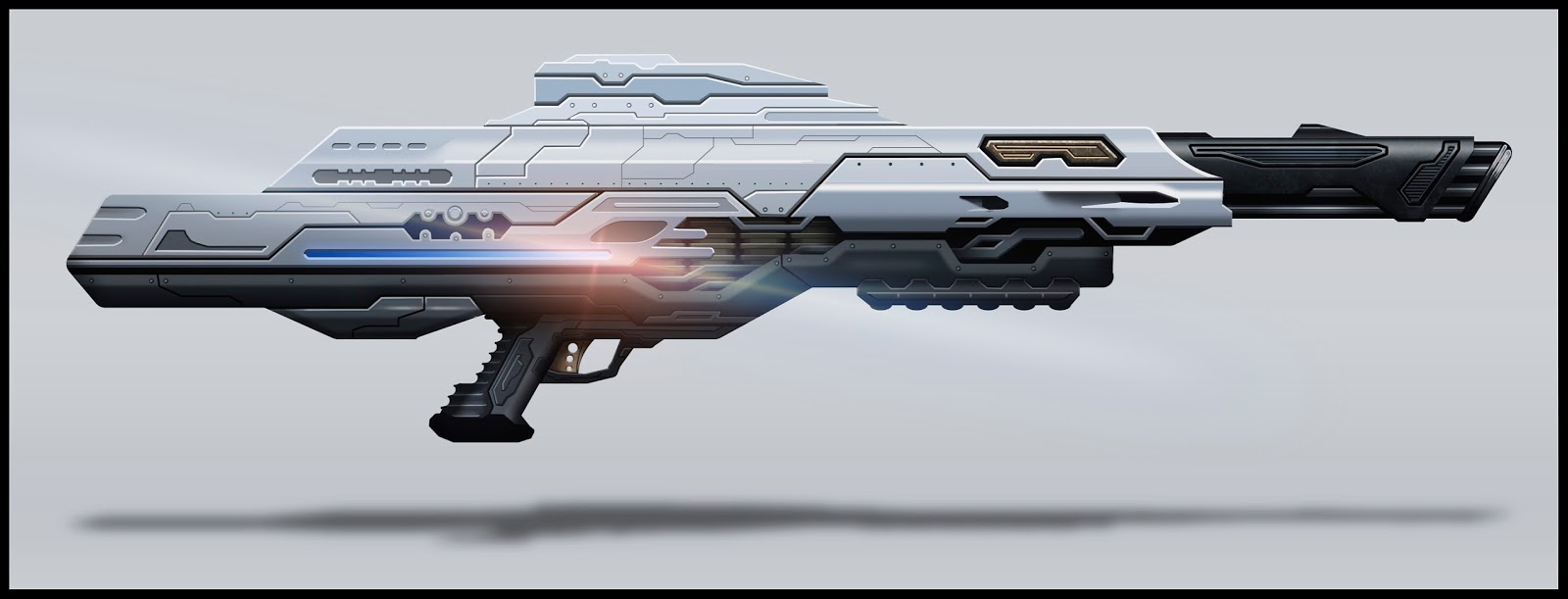 Blogging Matt Bain: Sci Fi Plasma Rifle... Final Image.