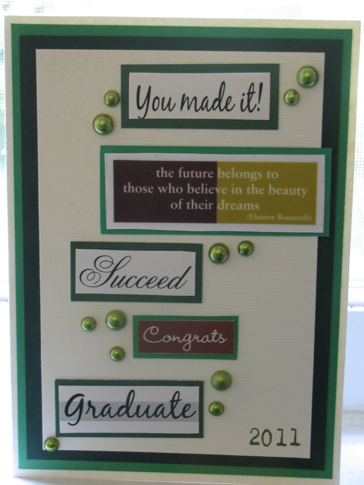 A One of A Kind Design by Rachel: Graduation Cards for 2011 Grads