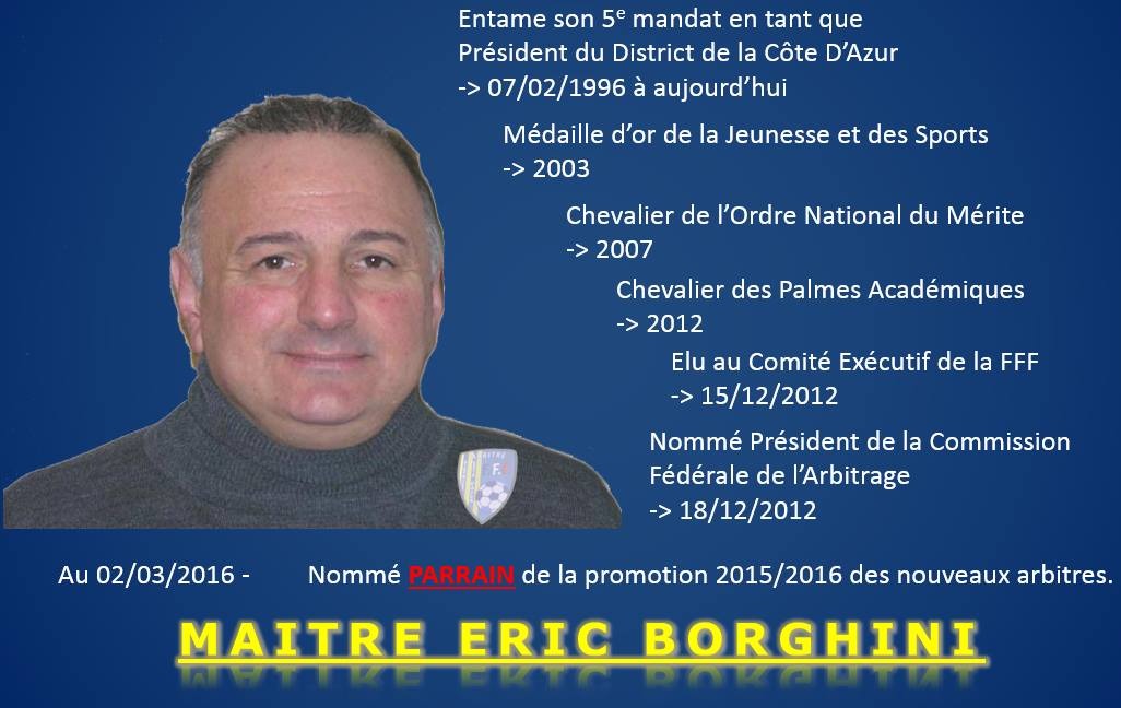 DISTRICT DE CÔTE D'AZUR : La promotion "Eric BORGHINI" est fin prête ...