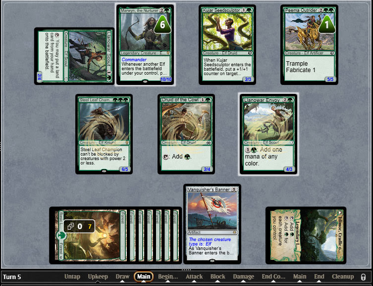 Magic the Gathering Adventures: Brawl Marwyn Elf Tribal Deck