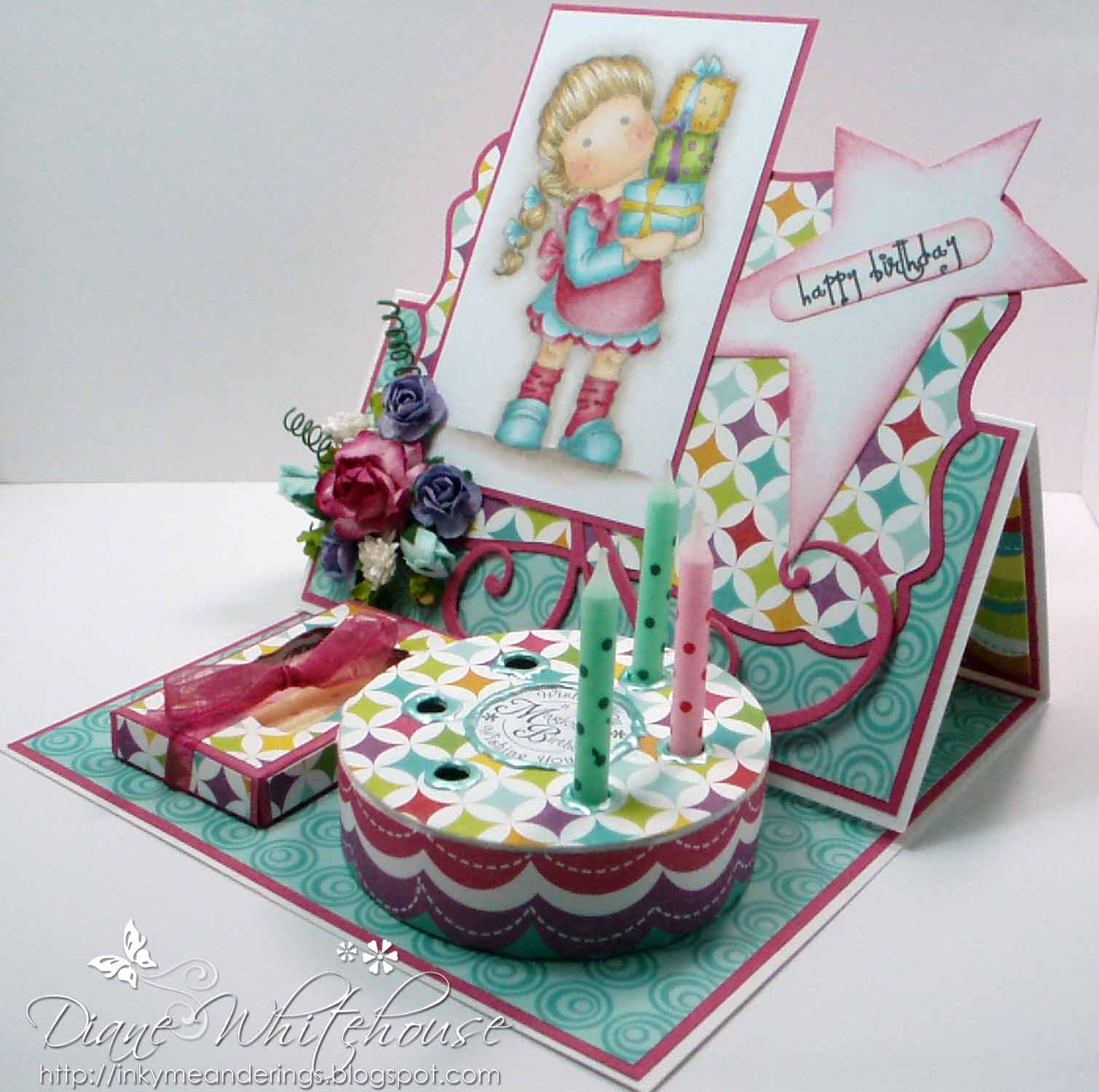 Inky Meanderings: Cake card
