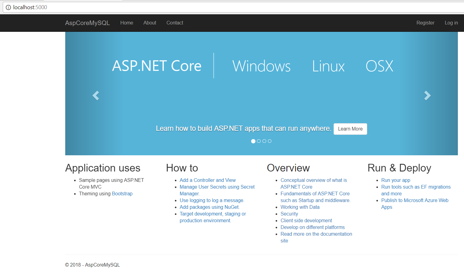 Medhat Elmasry Sql Server Database In A Windows Docker Container With An Asp Core 2 0 Web