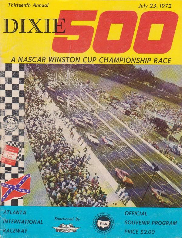 Bench Racing From the Volunteer State: July 23, 1972 - Dixie 500