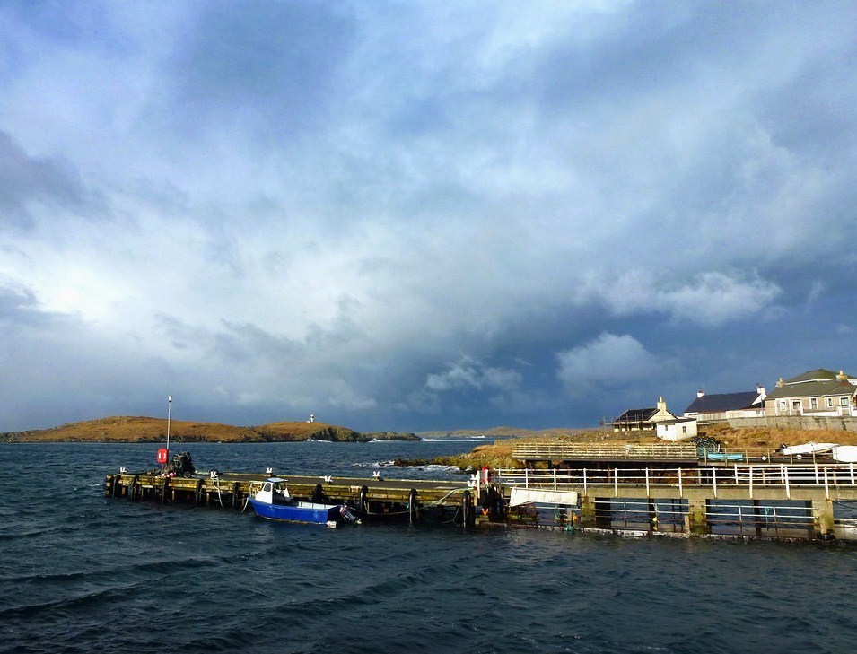 Ultima Thule: Hamnavoe, harbour village on Shetland's West Burra