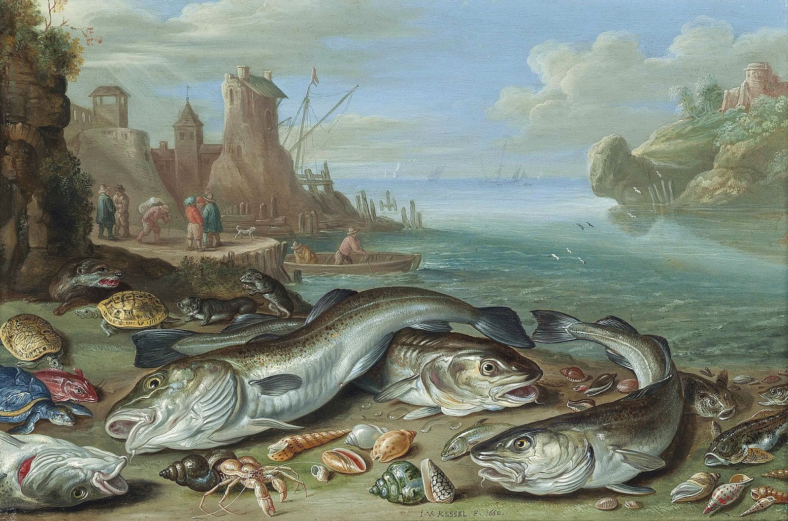 Enjoy some Damn Fine Art : Jan van Kessel the elder. A Harbour Scene ...