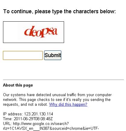 Outsource SEO India | SEO Consultant India: Google Search Error