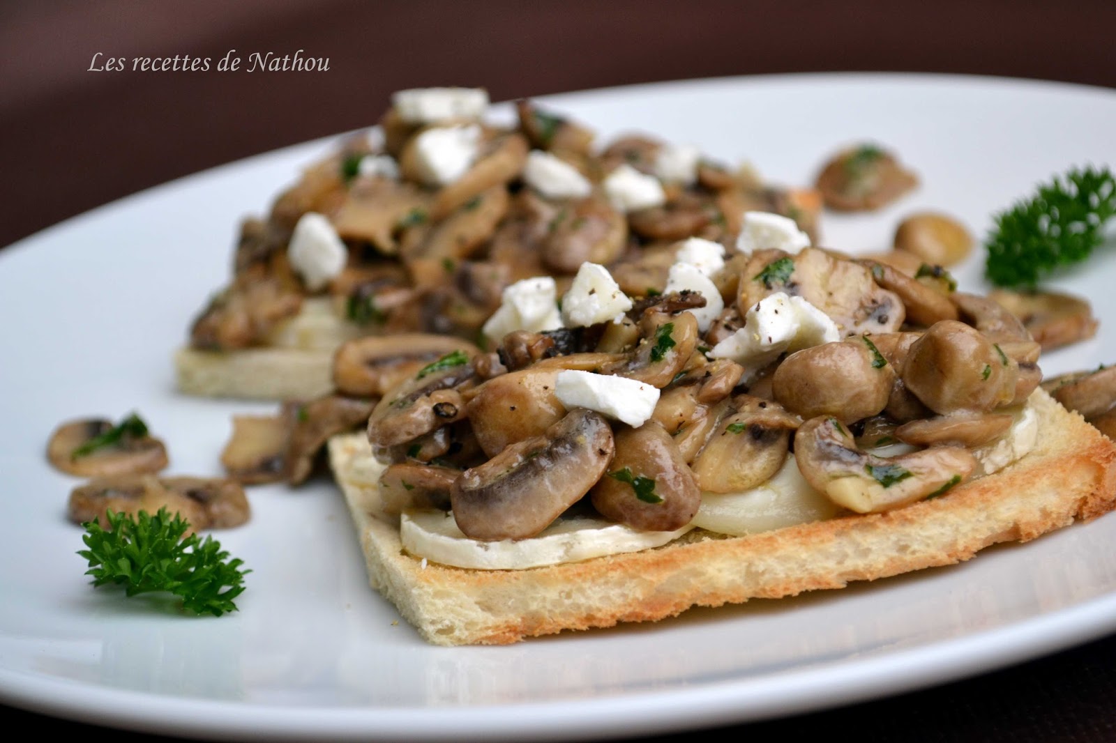 Ma cuisine au fil de mes idées...: Toast aux champignons de Paris ...