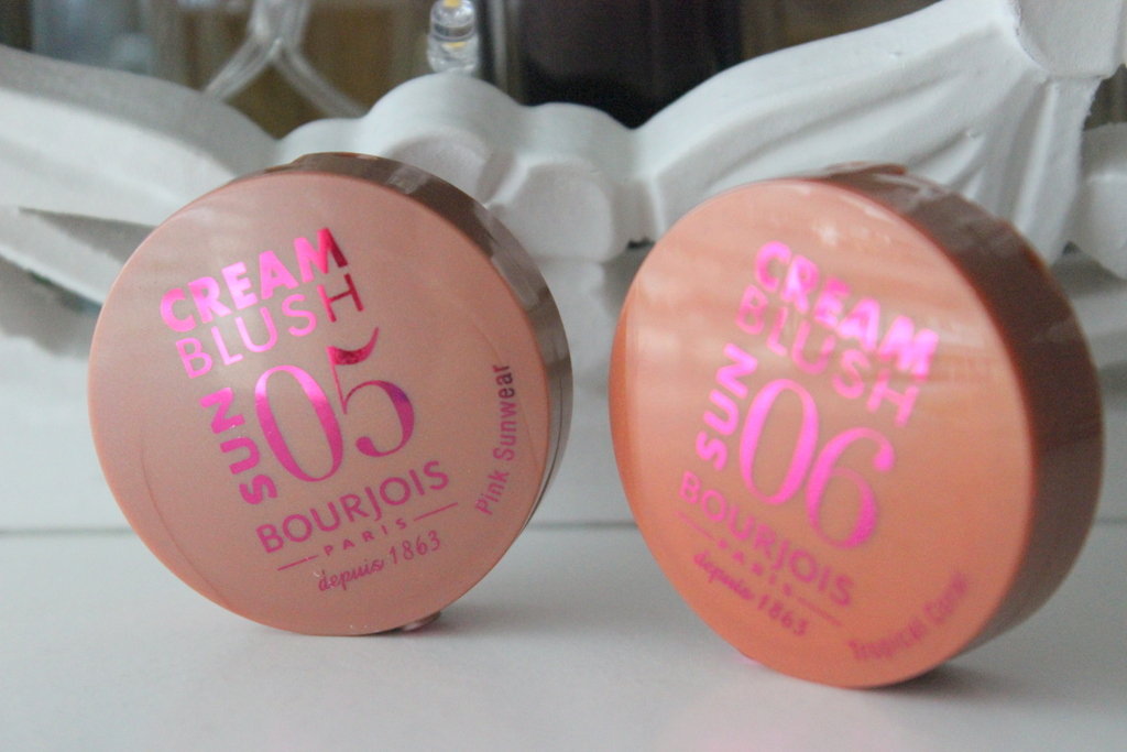 Bourjois Cream Blush Sun - Shades 05 Pink Sunwear & 06 Tropical Coral ...
