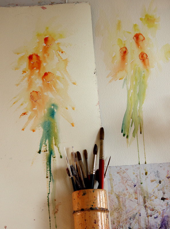 Watercolours With Life: January Studio 2012: Spring Fusion
