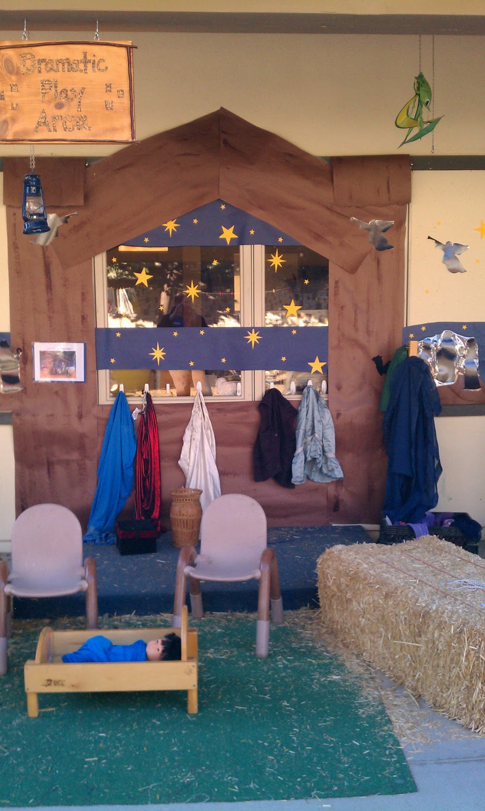 Exploring the Outdoor Classroom: Outdoor Nativity - Dramatic Play