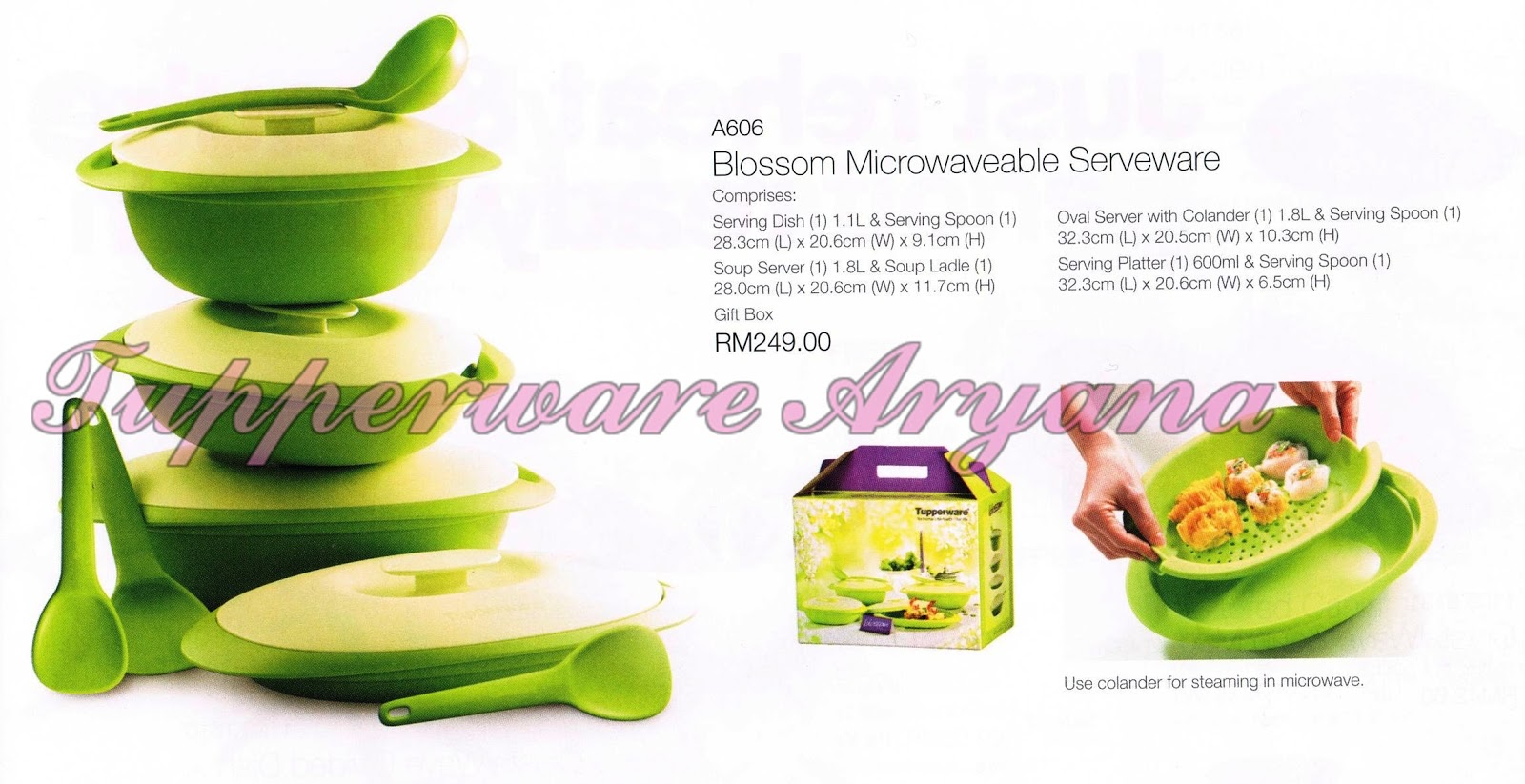 Tupperware Aryana: TUPPERWARE : BLOSSOM SERVER (MICROWAVEABLE)