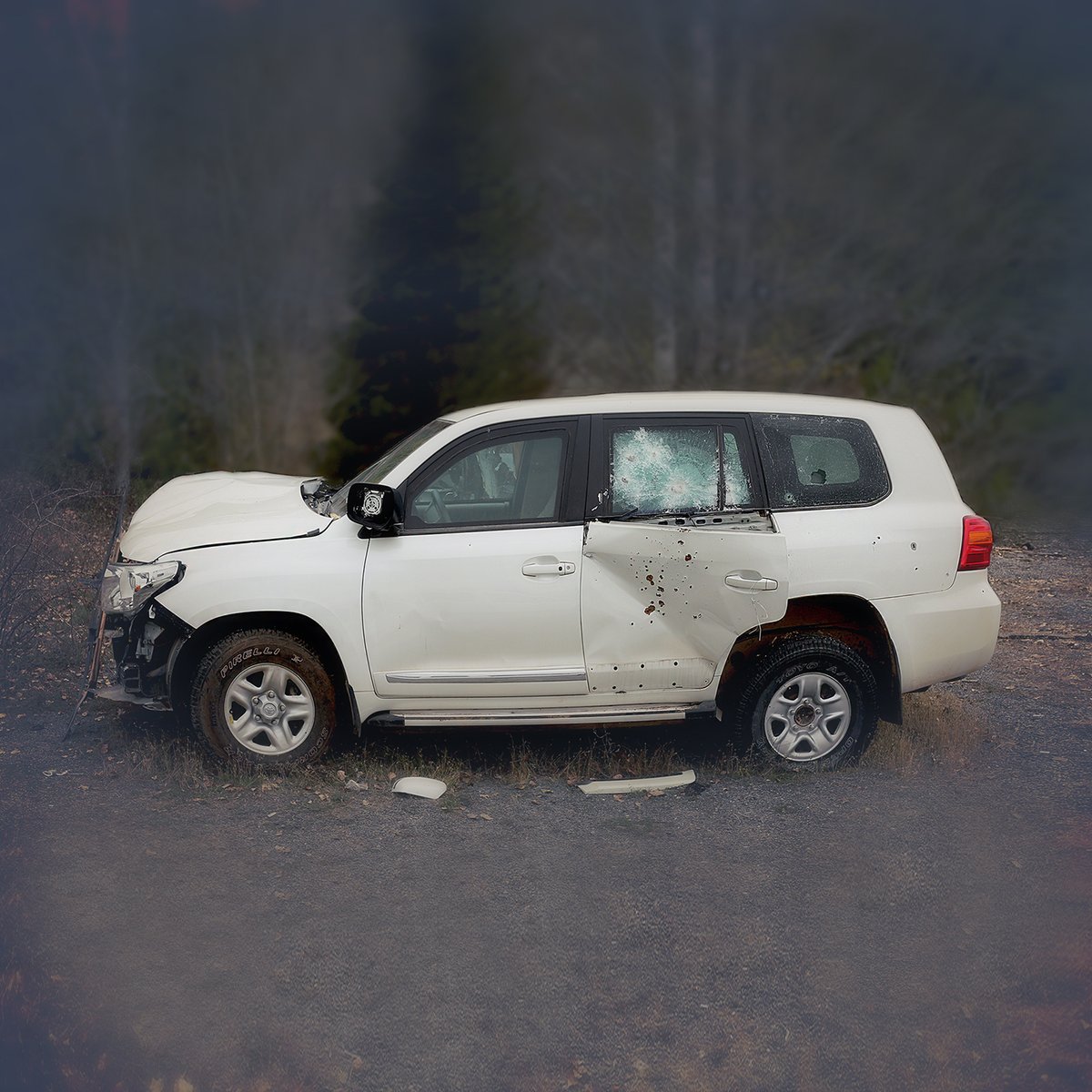 Asian Defence News: Damaged Turkish intelligence (MIT) Toyota Land ...