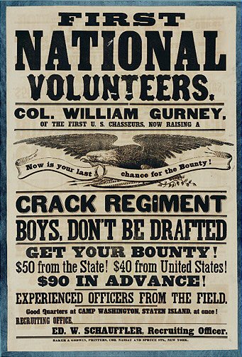 Civil War: North Country Volunteers, Bounties, and the Draft - - The ...