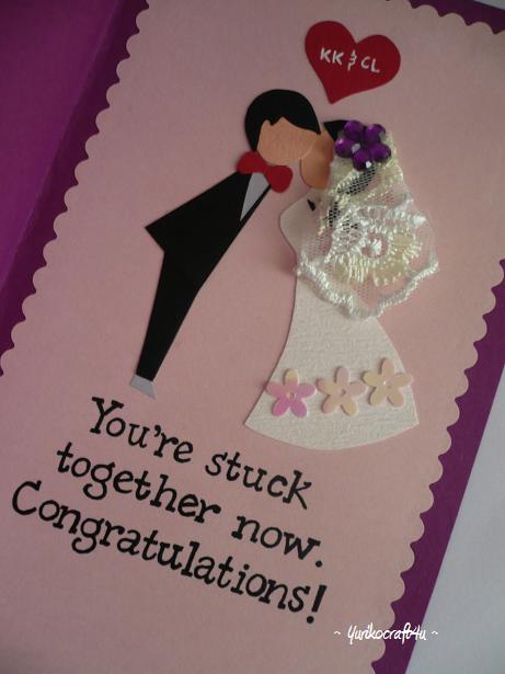 Handmade greeting cards by Yuriko: You’re Stuck Together Now Card