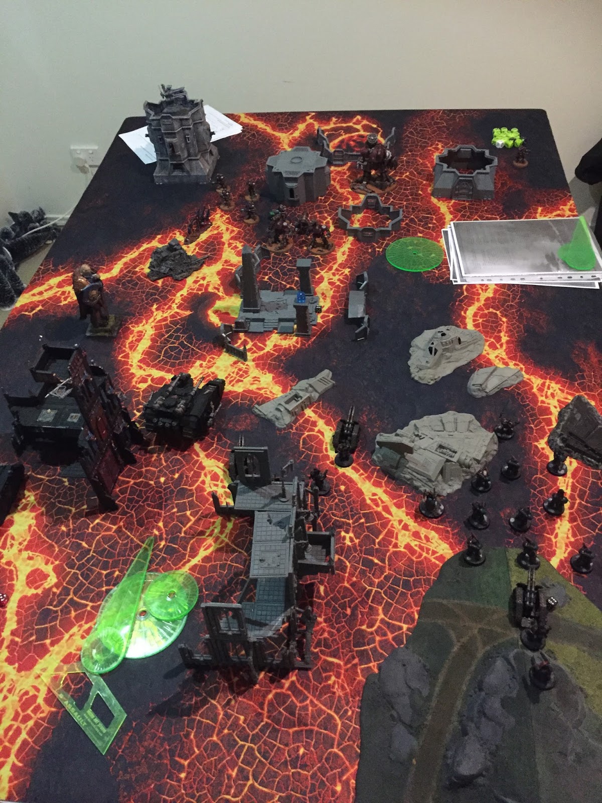 Zombiebees Hobby Hive: New Lava Mat, Dark Angels 30k and fully painted ...