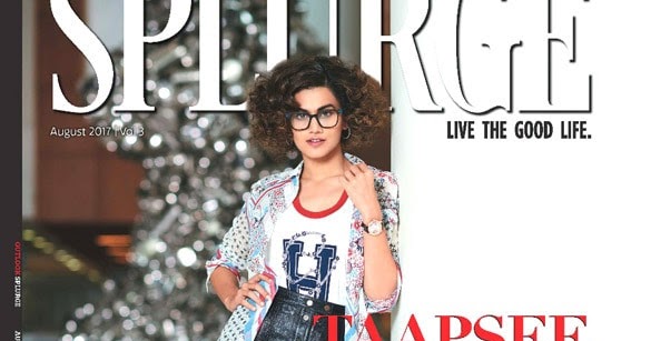 Taapsee Pannu on Splurge Magazine Cover - Maxim Cover Girls