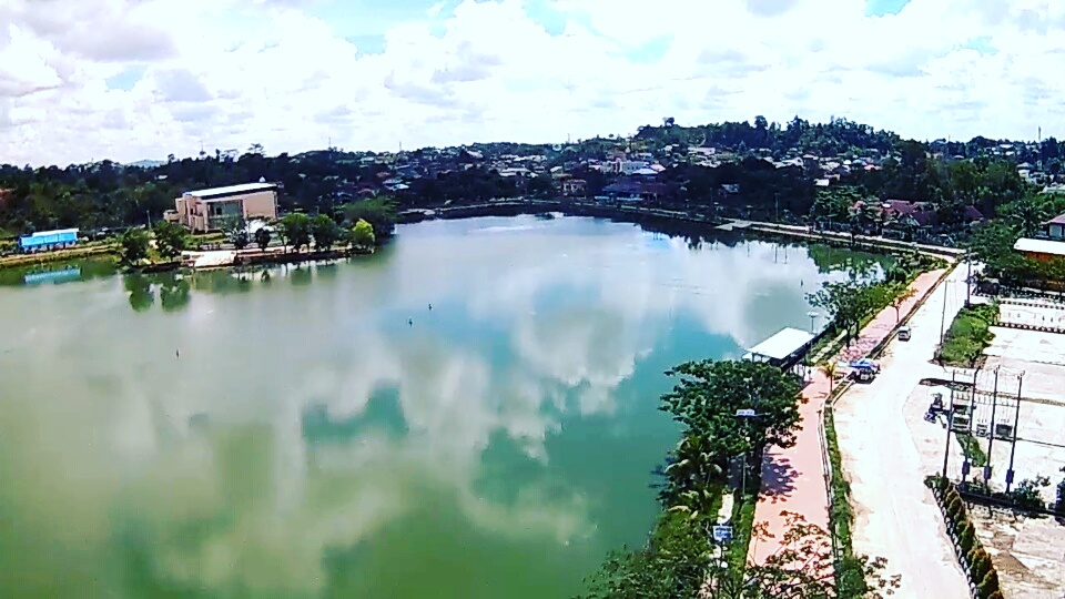 Foto Udara Danau Folder Air Hitam Samarinda - LANGIT KALTIM