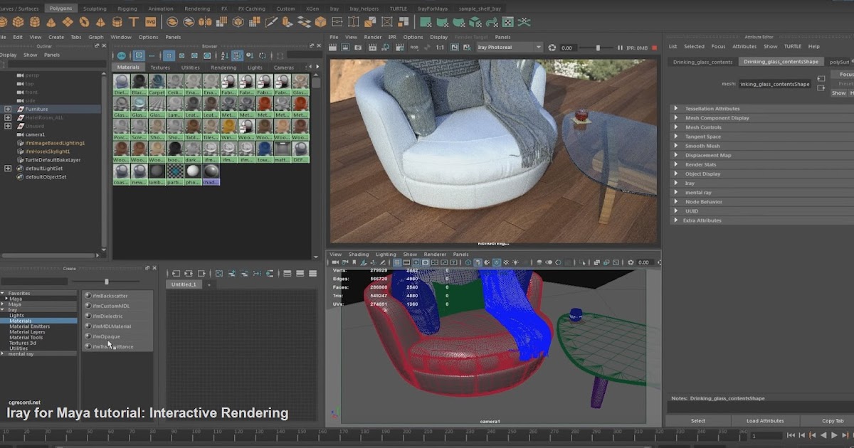 Iray for Maya tutorial: Interactive Rendering | CG TUTORIAL